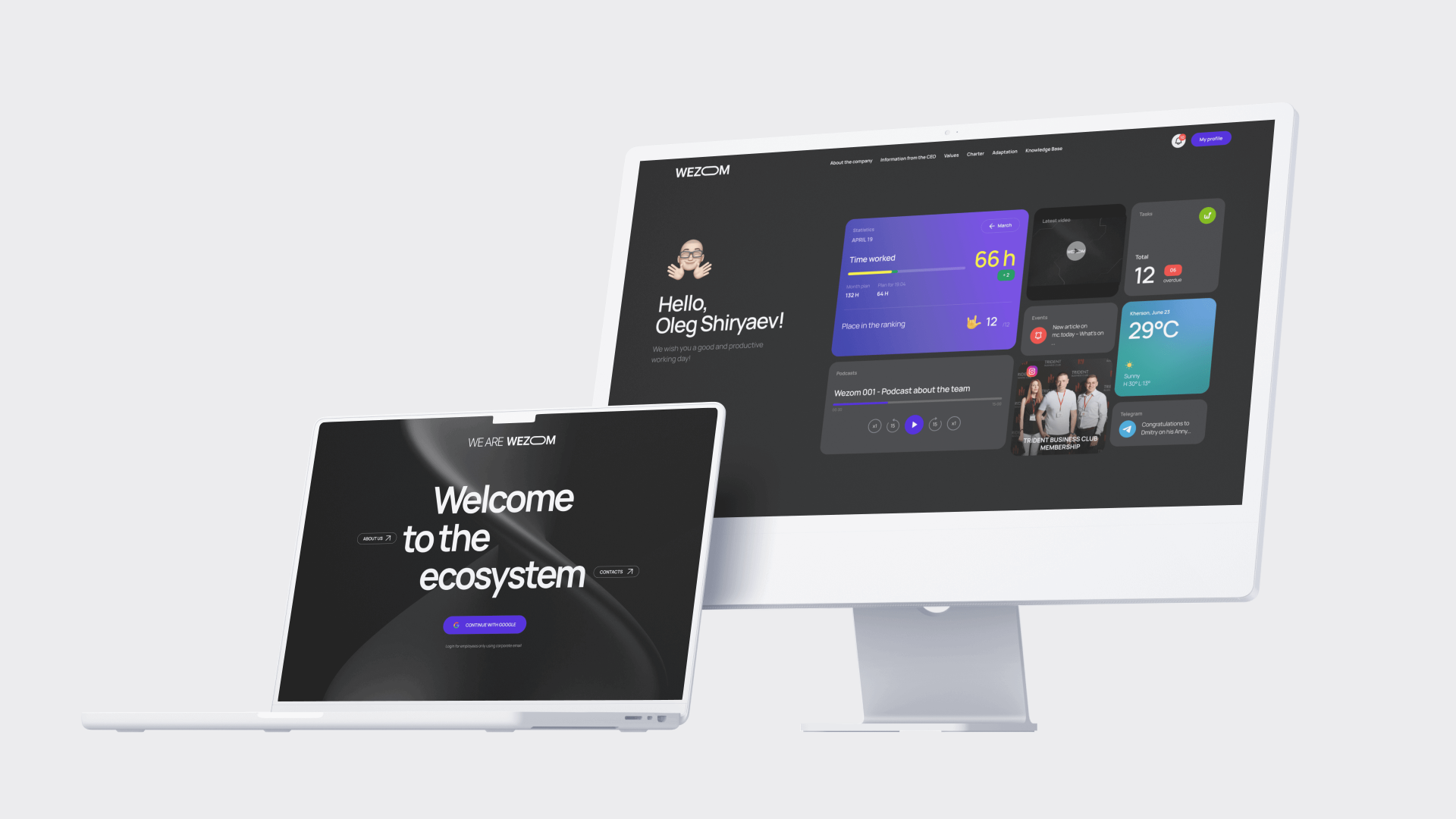 We developed corporate platform WEZOM INFO