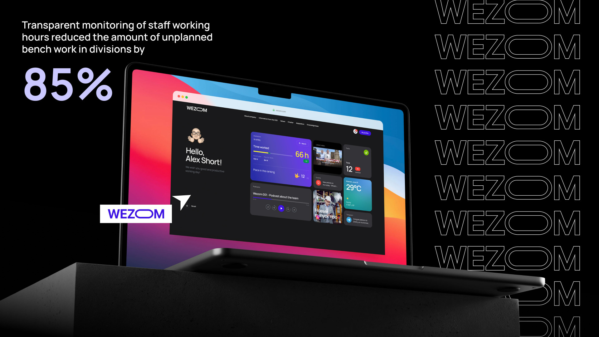 We developed corporate platform WEZOM INFO
